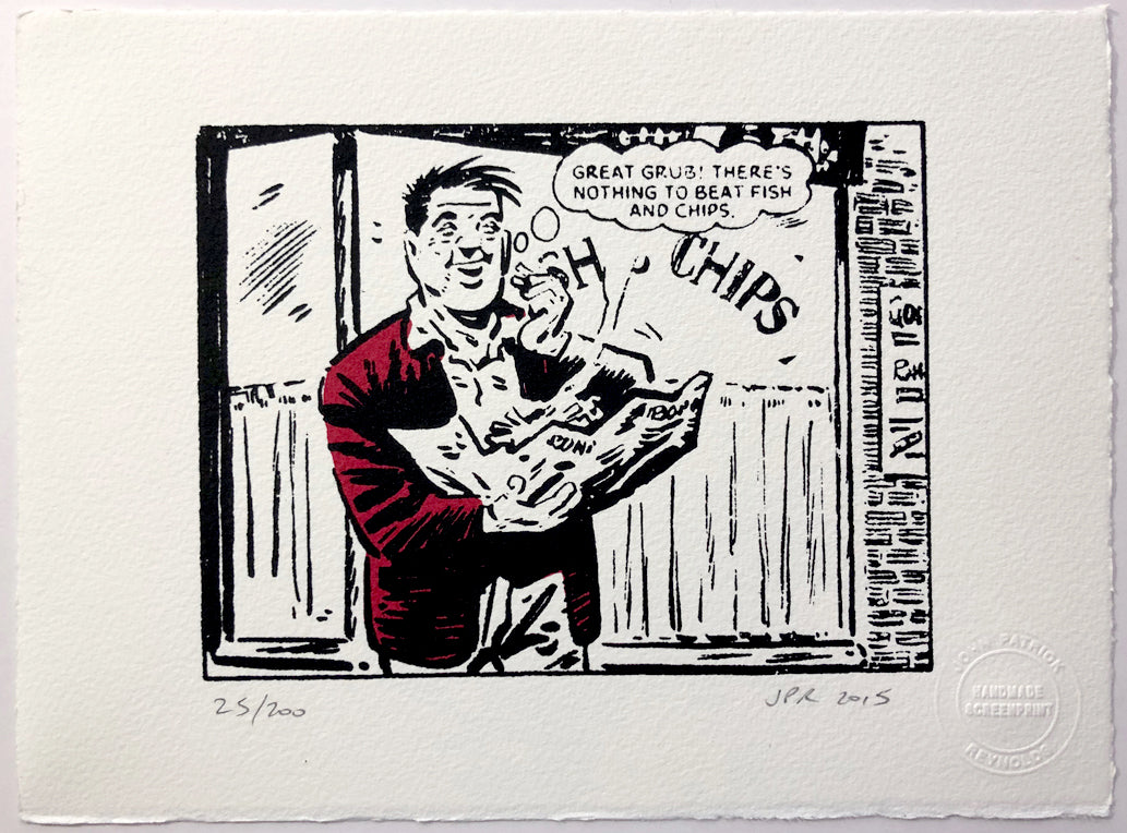 Alf Tupper Eats Fish and Chips – Comic Art Website